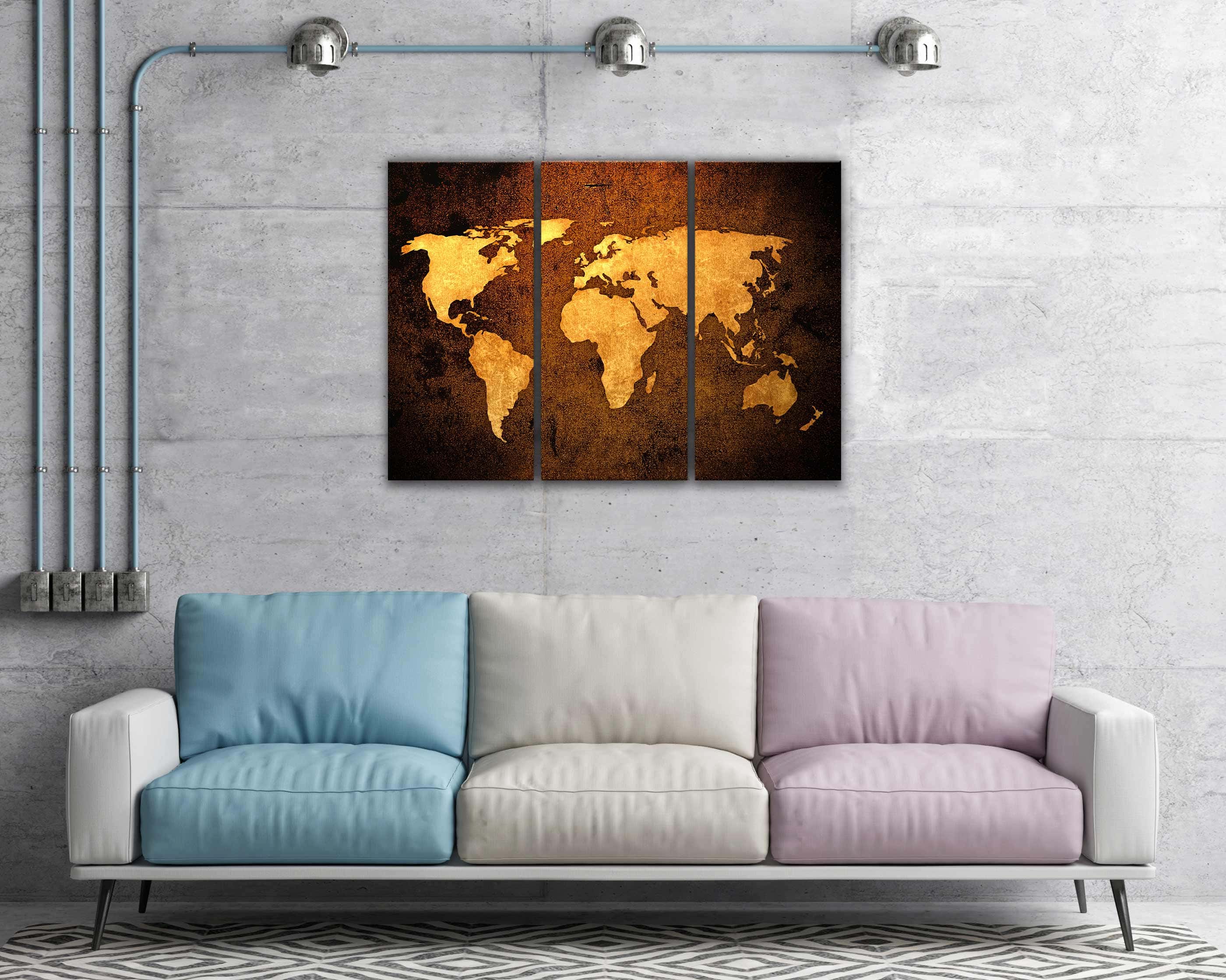 World Map Canvas Art – Picture Sensations